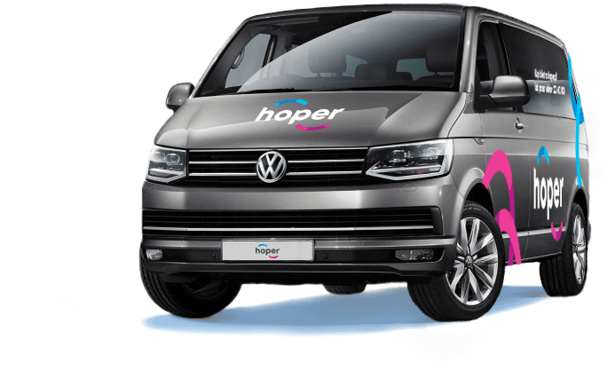 Hoper – wygodne przejazdy adres-adres. Minivanem z domu do celu